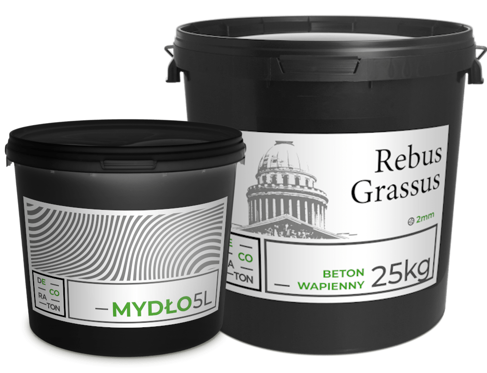 Beton architektoniczny tynk wapienny Rebus Grassus - Decoraton